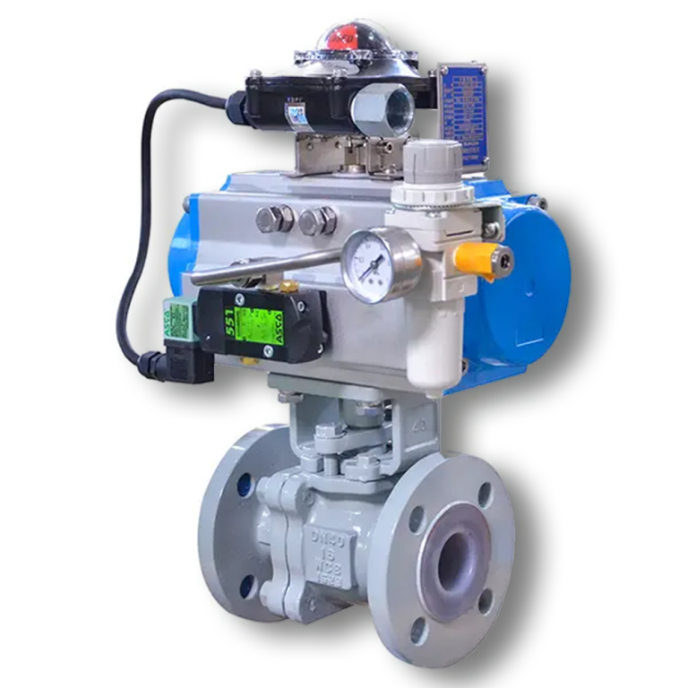Pneumatic PTFE/PFA Lined ball valve – SMK Valve